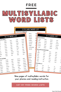 Consonant le Syllable Type - Teaching Tips & Word List - Empire State ...